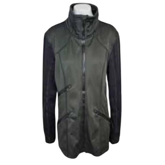 Zella | Jackets & Coats | Zella Dark Olive Green And Black Utility ...